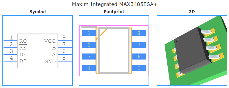 MAX3485ESA中文资料_PDF数据手册_参数_引脚图_图片-立创商城