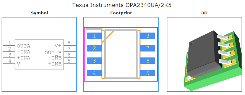 OPA2340UA/2K5中文资料_PDF数据手册_参数_引脚图_图片-立创商城