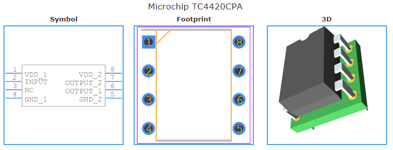 TC4420CPA中文资料_PDF数据手册_参数_引脚图_图片-立创商城