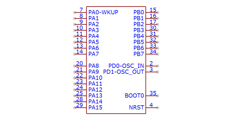 Stm32f103t8u6中文资料 Pdf数据手册 参数 引脚图 图片 立创商城