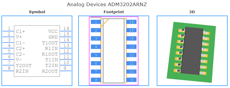 ADM3202ARNZ中文资料_PDF数据手册_参数_引脚图_图片-立创商城