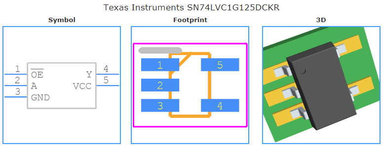 SN74LVC1G125DCKR中文资料_PDF数据手册_参数_引脚图_图片-立创商城