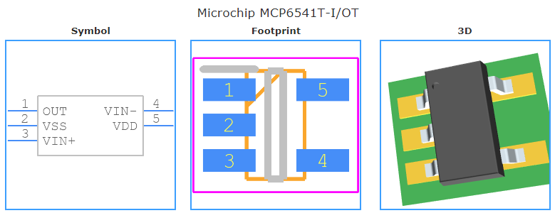 MCP6541T-I/OT中文资料_PDF数据手册_参数_引脚图_图片-立创商城