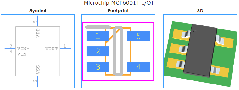MCP6001T-I/OT中文资料_PDF数据手册_参数_引脚图_图片-立创商城