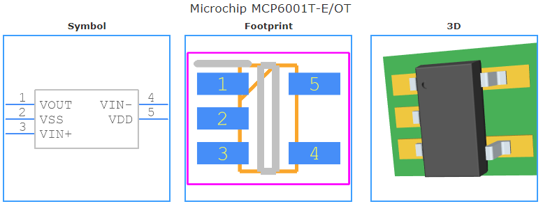 MCP6001T-E/OT中文资料_PDF数据手册_参数_引脚图_图片-立创商城
