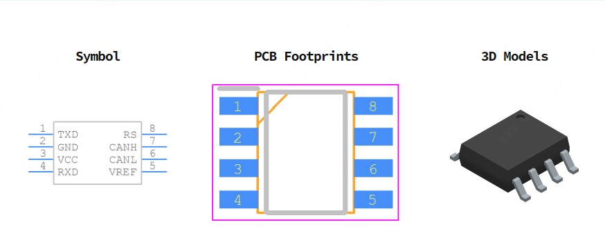 PCA82C250T/YM,118中文资料_PDF数据手册_参数_引脚图_图片-立创商城